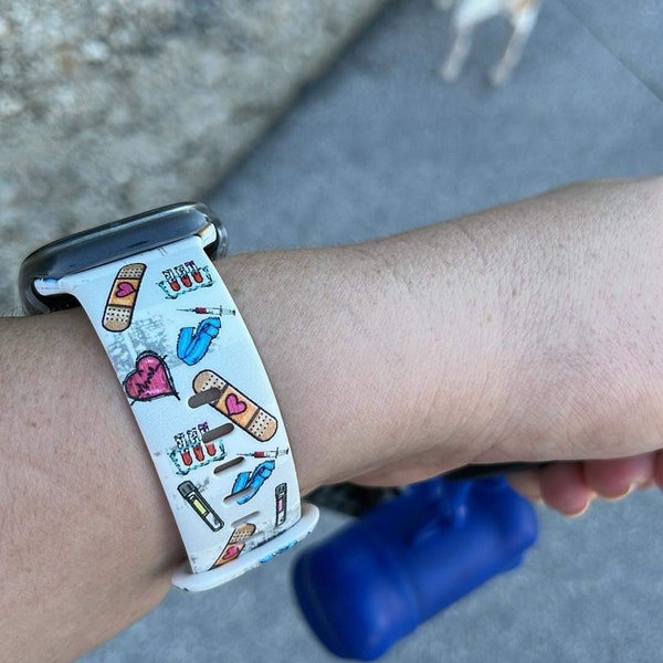 Distressed Phlebotomy Watch Band Compatible With Apple Watch Samsung ...