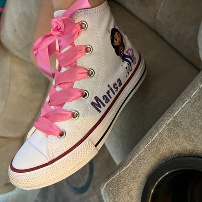 Baseball Converse, Rookie of the Year, White High Tops, Red and Blue ...