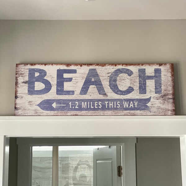 Personalized Beach House Signs, Beach Coastal Decor, Large & Small ...