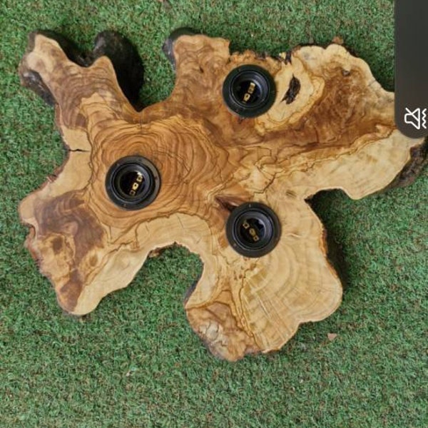 Unique Live Edge Olive Wood Wall Lamp, Rustic Wooden Wall Sconce ...