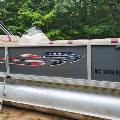 Vinyl Graphics Pontoon Graphics Boat Graphics Many Color - Etsy