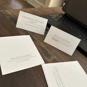 Seating Name Cards Template - Etsy