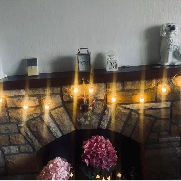 1.5m Mini Festoon LED String Lights – Clear Cable Fairy Lights for Cozy ...