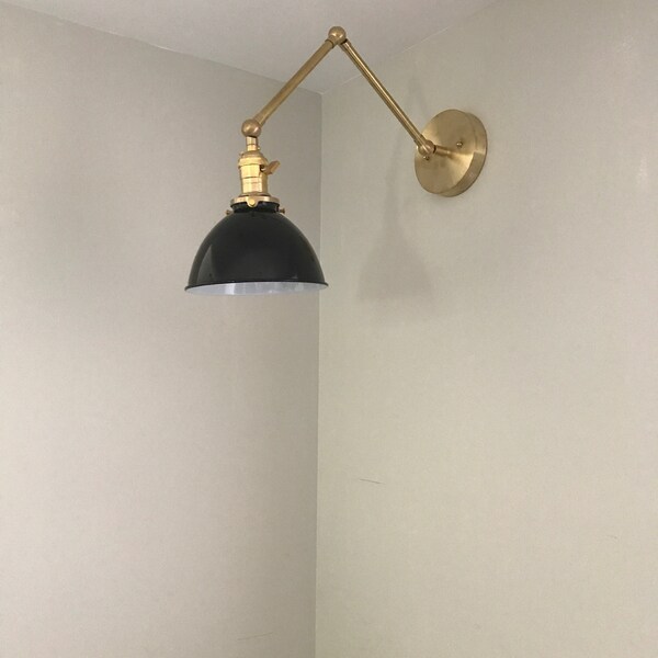 Black Shade Sconce - Light Fixture - Adjustable Light - Farmhouse ...