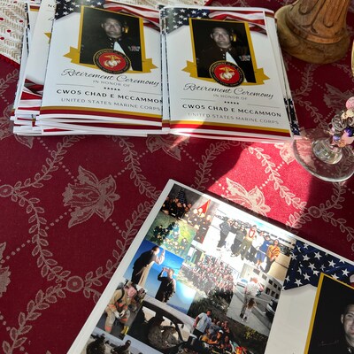 Army Retirement Ceremony Program Canva Template Army Values Bi-fold 8 ...