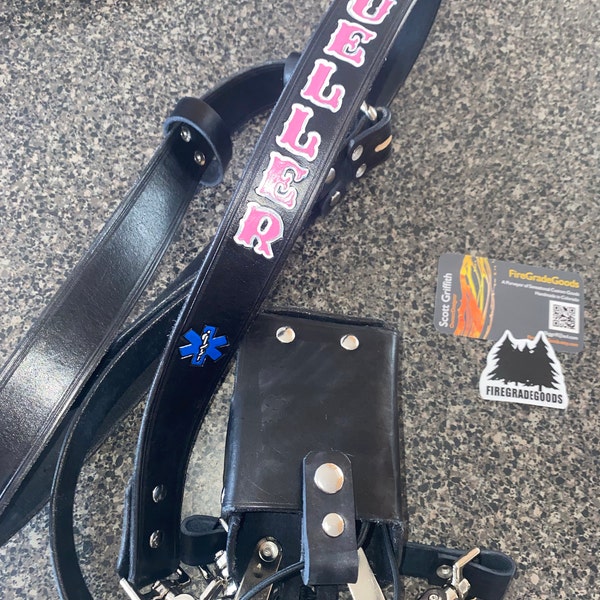 Fire Radio Strap With Bucket, Firefighter Radio Holder With Custom ...