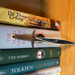 Sting Bookmark Handmade Wooden Sword Bookmark Made From Maple Walnut ...