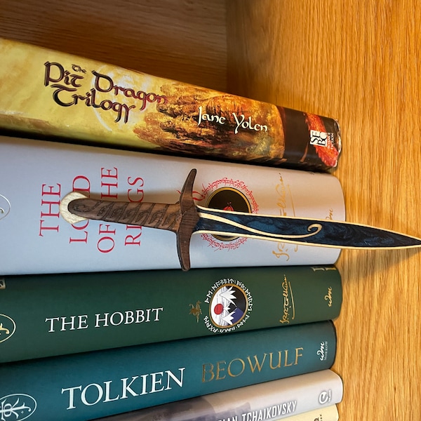 Sting Bookmark - Handmade Wooden Sword Bookmark Made From Maple Walnut ...