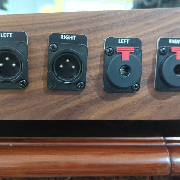 Custom Engraved Labels for Panel Connectors text Below Connectors - Etsy