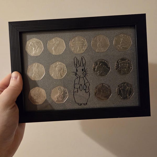 50p Coin Display Frame for Beatrix Potter Collection for Your Full Set ...