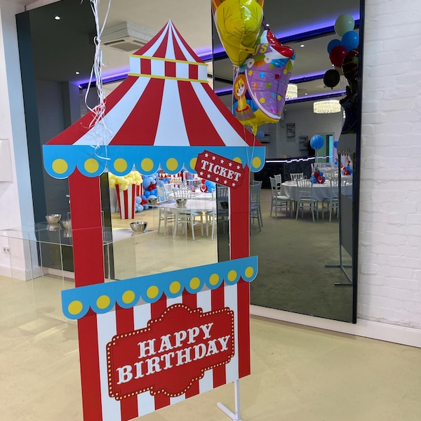 Circus Tent, Circus Custom Text, Circus Birthday Party, Carnival ...