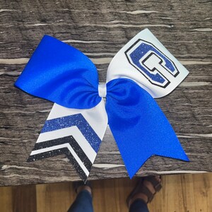 3 Personalized Custom Texas Size Cheer Bow Single Layer Flip Single End ...
