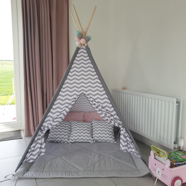 Teepee Mat Double Sided Cotton Mat for Teepee Tipi Padded Mat Teepee ...