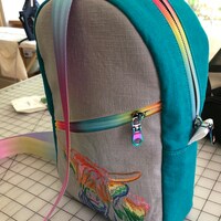Charlie Sling Bag PDF Sewing Pattern, Sling Backpack Pattern, 3 Front ...