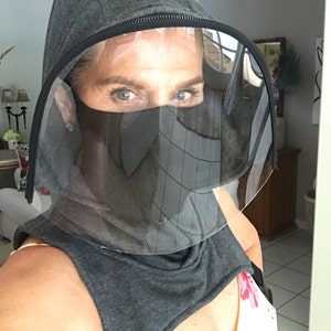 Face Shield Mask, Full Face Mask, Hooded Face Shield, Face Shield, Face ...