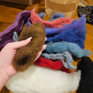 Wildflower Needle Felt Kit Beginner Wool Felting Felted Picture Kit ...