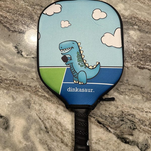 Rainbow Streaks Pickleball Paddle Cover - Handmade Pickleball Paddle ...