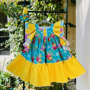 Emily's Angel Sleeve Dress PDF Pattern in Sizes Newborn to - Etsy