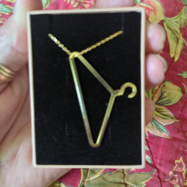 Clothing Hanger Pro-choice Necklace, Coat Hanger Politics Democrat ...