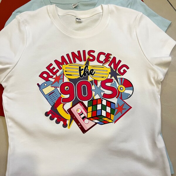 90's Retro PNG, 90's Vintage PNG, I Love the 90's, Colorful, Shirt ...