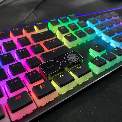 RTX3080 GPU Metal 2.75U 2.75X Keycap Cherry Mx Right Shift Keycaps ...