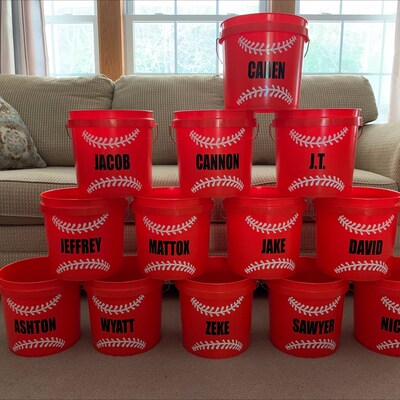 Baseball Number DECALS Helmet Decals Dugout Buckets Decals Baseball ...