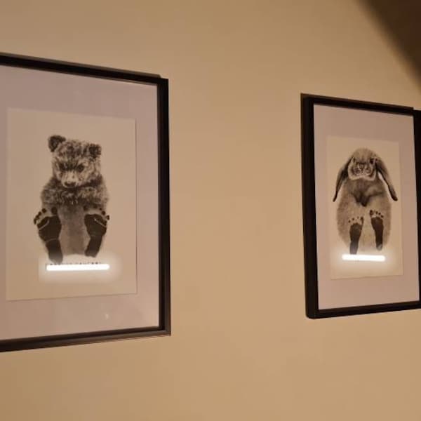 R is for Robin! Typographic Robin Card, Monochrome Black and White Card ...