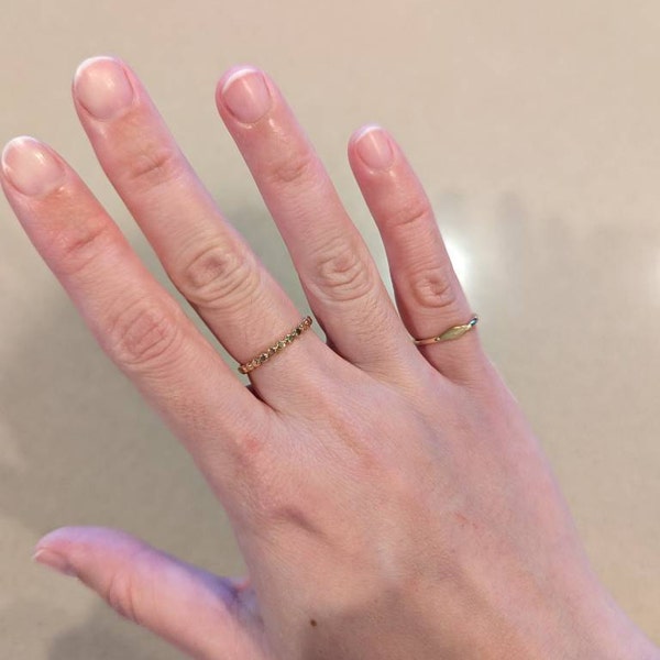 14k Gold Filled Ring, Gold Stackable Rings, Dainty Gold Ring Set, 14k ...