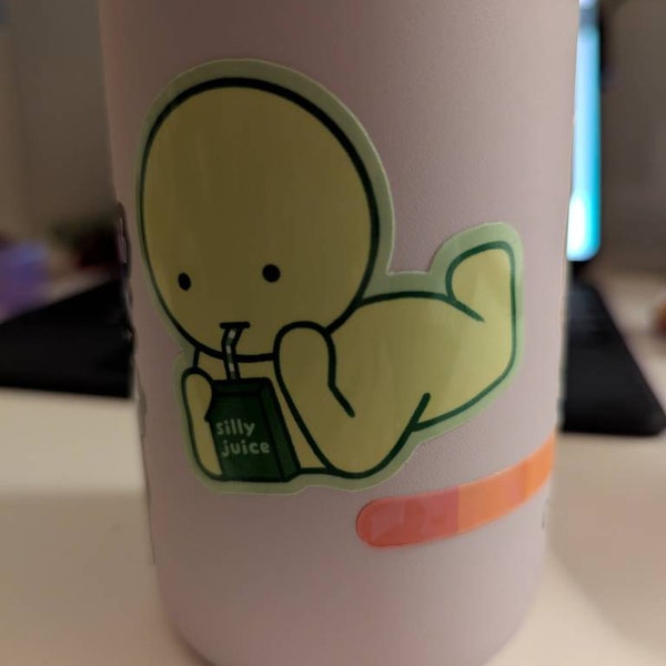 Motivation Green Guy Sticker, You Can Do It Cute Blind Box Vinyl ...
