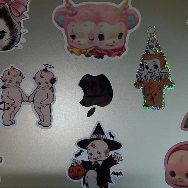 Garden Inspired 2pc Stickers, Music Stickers, Band Stickers, Punk Clown ...