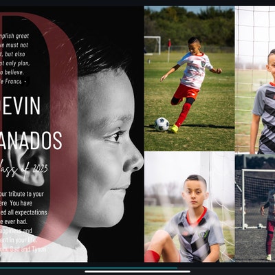 Full Page Football Yearbook Ad Template, Sports Program Ad, Editable in ...