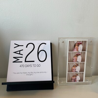 Wedding Countdown Customized Calendar Engagement Gifts Unique ...