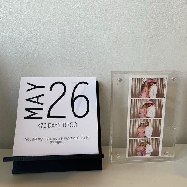 Wedding Countdown | Customized Calendar | Engagement Gifts | Unique ...