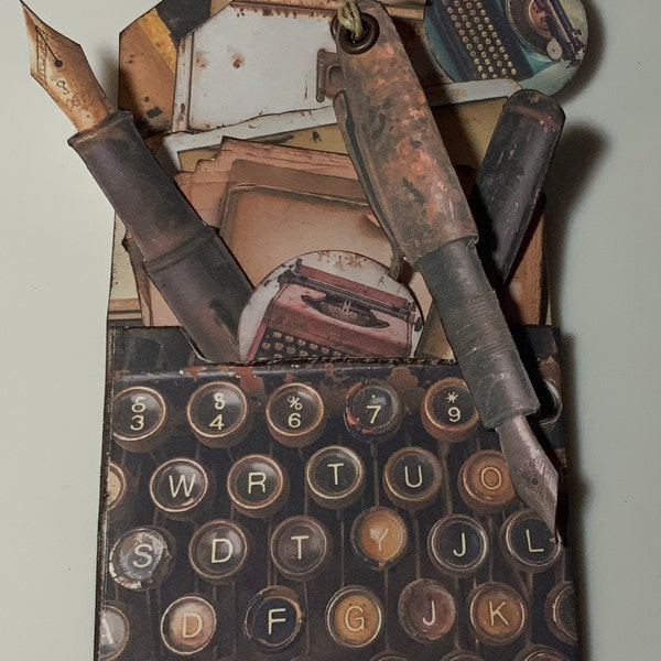 AWESOME ASSEMBLAGE, Little Layered Tags, Journal/scrapbooking Digital ...