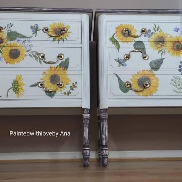 Sunflower Fields Decor Transfer, REDESIGN WITH PRIMA, Prima Marketing ...