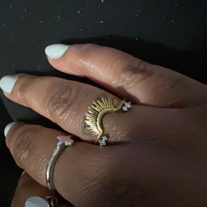 Gold Opal Ring 14k Gold PVD Ring for Women October | Etsy