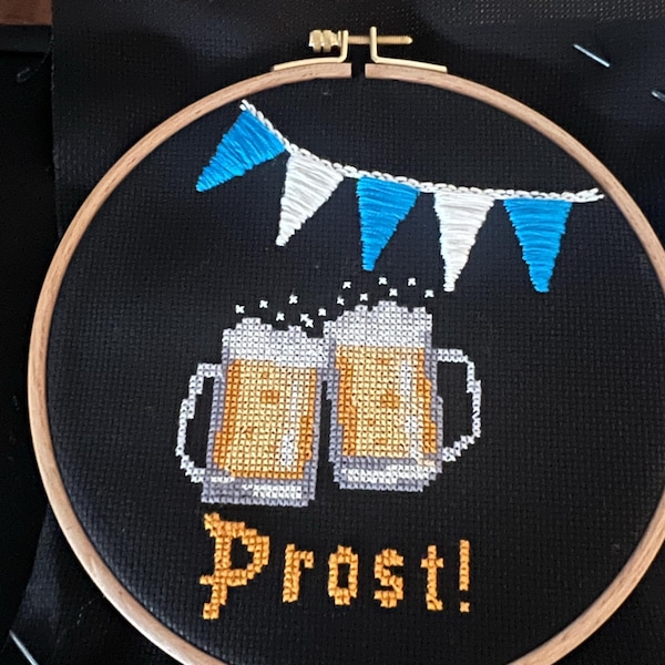 Prost Oktoberfest PDF Cross Stitch Pattern - Etsy