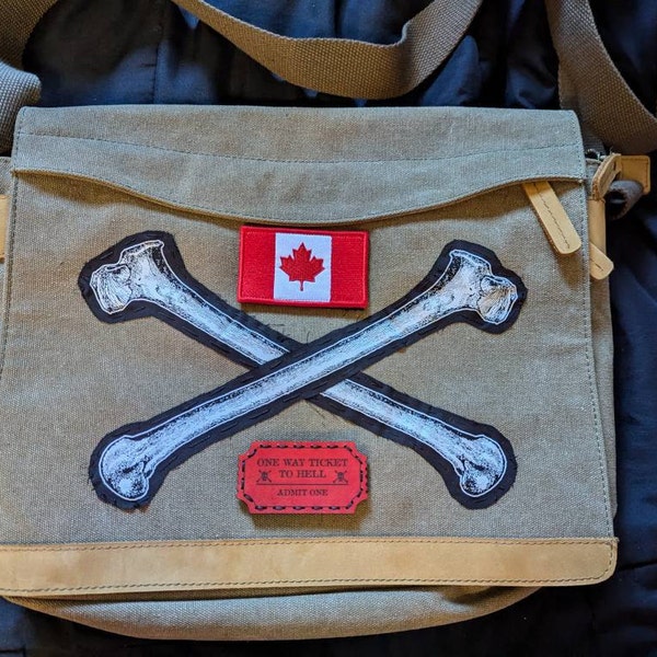 Skeleton Back Patch Black Metal Back Patch, Goth Backpatch, Death ...