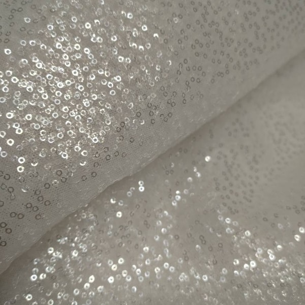 1yard Super Shiny Crystal Clear Sequin Lace,2mm Mini Transparent ...