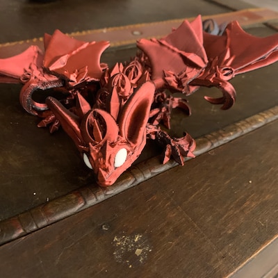 3D Print Winged Bat Dragon Articulated Nightwing Dragon - Etsy