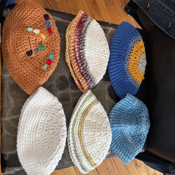 Extra Large Kippot,yarmulke, Cotton Kippah, Jewish, Yamaka, Frik Kippot ...