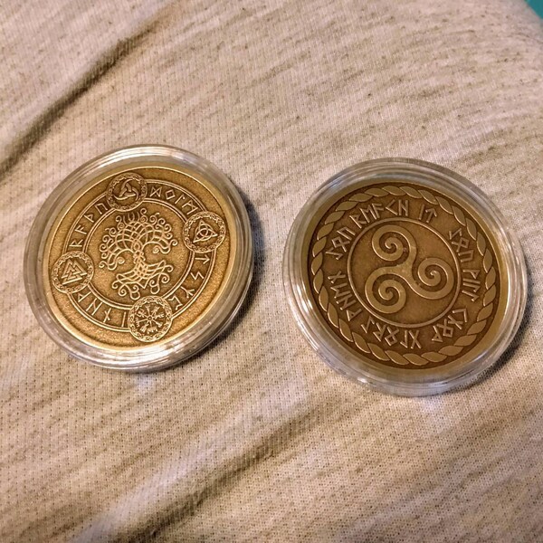 HECATE'S WHEEL COIN Hecate's Wheel Coin Pendant, Keychain, Pin Badge ...