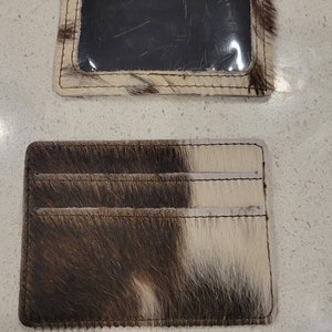 100 % Real Cowhide Credit Card Wallet Credit Card Holder Perfect for ...