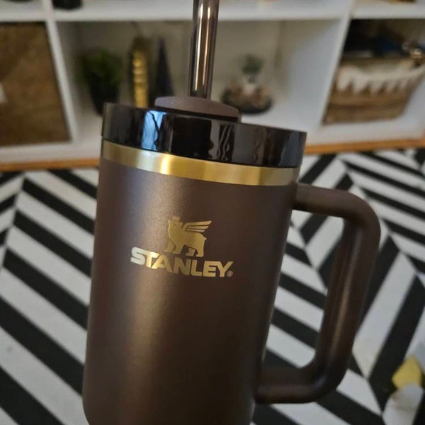 Stanley Chocolate Gold 40 Oz Authentic Quencher Custom Engraved Brown ...