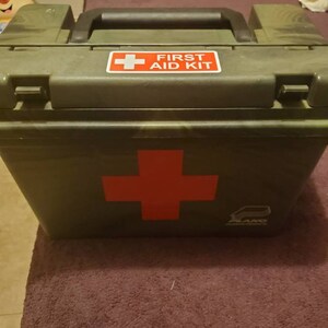 Red First Aid Kit Stickers Decal Camp Boat Kayak SUP Camp Kid Family ...