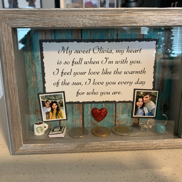 Personalized Shadow Box-family Shadow Box-personalized Anniversary Gift ...