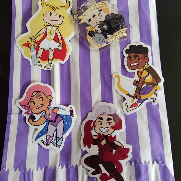 She-ra Stickers Sticker Pack ,, Adora Catra Glimmer Bow Perfuma ...