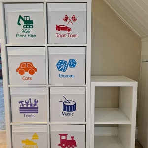 Toy Storage Decals Toy Labels Toy Box Stickers | Etsy