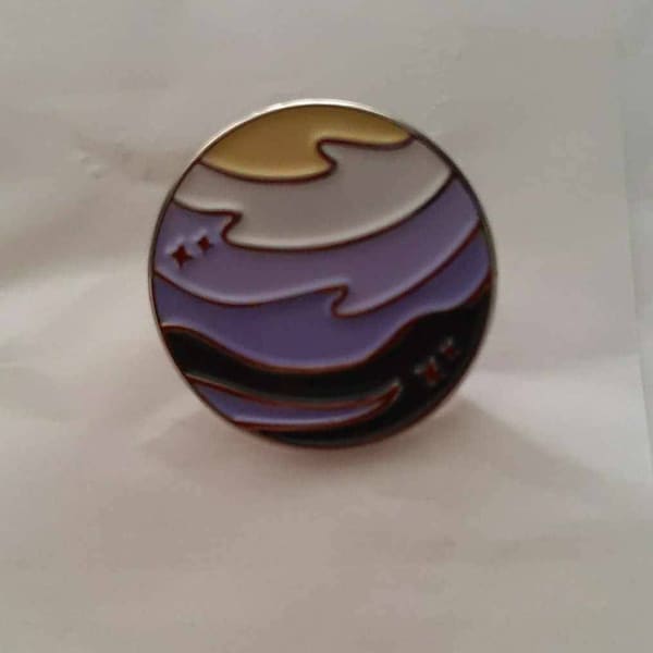 LGBTQ Pastel Planet Pins SLIGHT SECONDS. Asexual Bisexual Transgender ...