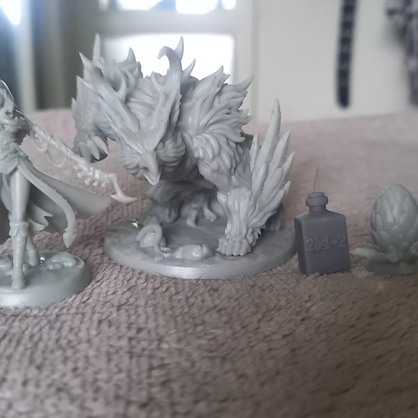 Female Necromancer Miniature Warrior With Scythe Mini Dnd Female Reaper ...